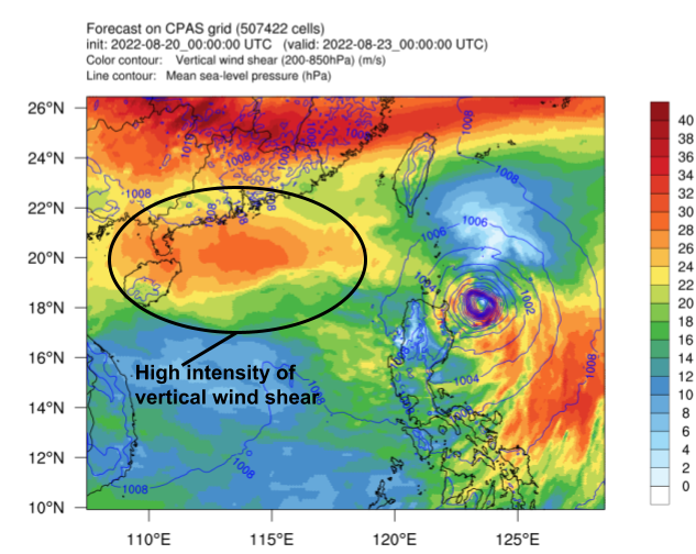 Capability of CPAS in predicting Tropical Cyclone Ma-on | CPAS